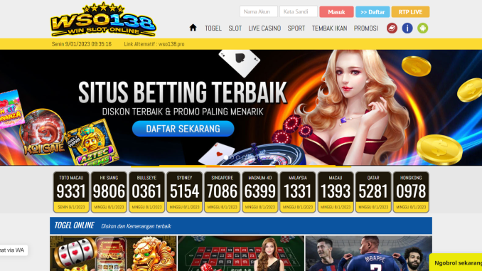WSO138 : Platform Game Online Terbaik dan Terpercaya Dengan Bonus ...